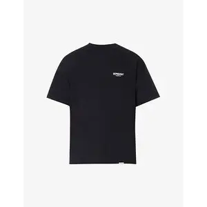 REPRESENT Owners' Club Graphic-print Relaxed-fit Cotton-jersey T-shirt - Black