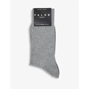 Falke Family Cotton-blend Crew Socks - Light Greymel.
