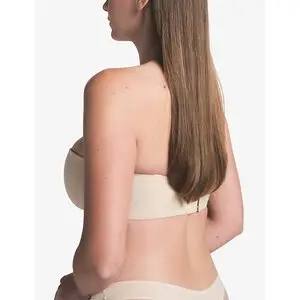 SKIMS Fits Everybody Strapless Stretch-jersey Bra - Sand