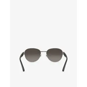 Ray-ban Rb3766ch Round Frame Metal Sunglasses