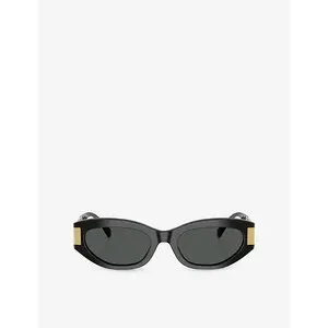 Versace Ve4501 Cat Eye Acetate Sunglasses - Black