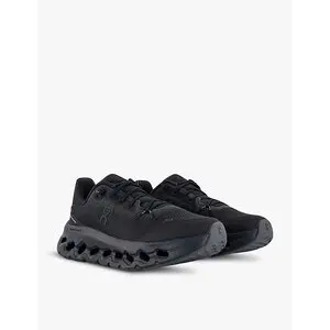 On Cloudtilt Cushioned-sole Mesh Low-top Trainers - Eclipse Black