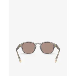 Brunello Cucinelli Round Frame Acetate Sunglasses