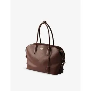 Prada Large Leather Tote Bag - Brown
