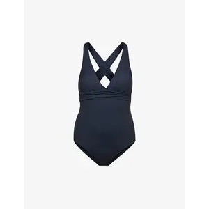 Seafolly Collective V-neck One Piece Swimsuit - True Navy