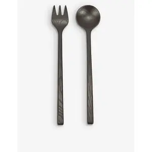 SERAX La Mere Wood Kitchen Utensils Set Of Two - Black
