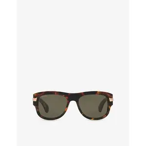 Gucci Gg1517s Square-frame Acetate Sunglasses - Brown