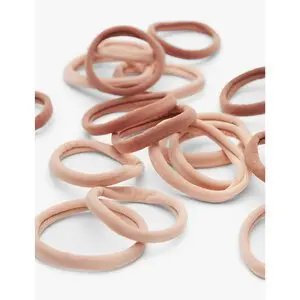 KITSCH Pack Of 20 Nylon Hair Elastics - Blush