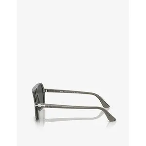 Persol Acetate Pilot-frame Sunglasses - Grey