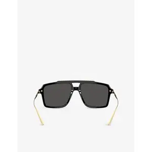 Dolce & Gabbana Dg4477 Pilot-frame Acetate Sunglasses - Black