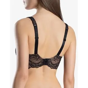 AUBADE Danse Des Sens Comfort Half-cup Lace Bra - Black
