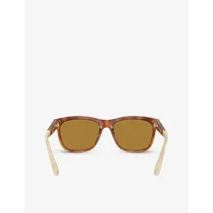 Brunello Cucinelli Pillow-frame Acetate Sunglasses - Brown