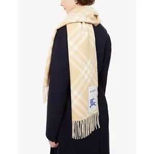 Burberry Check Cashmere Scarf - Sand