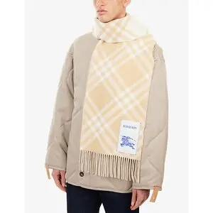 Burberry Check Cashmere Scarf - Sand