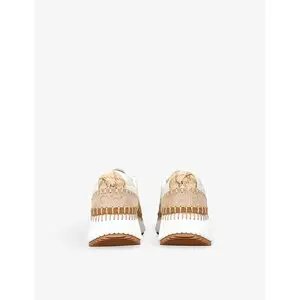 Chloé Woven Lace-up Trainers - Brown/oth