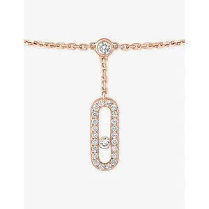 Messika Move Uno 18ct Rose Gold Diamond Anklet