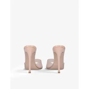 GIANVITO ROSSI Elle Leather And Pvc Stiletto Mules