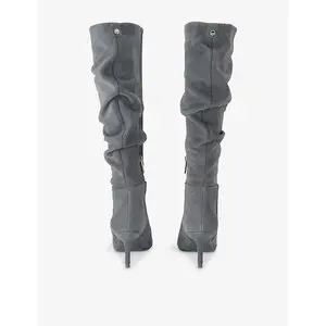 Carvela Spirit Slouch Suede Heeled Knee-high Boots