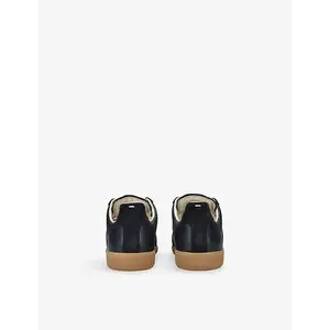 MAISON MARGIELA Replica Panelled Leather Trainers - Navy