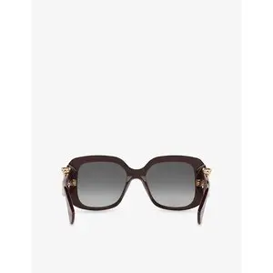 Cartier Panthère-c Square-frame Acetate Sunglasses