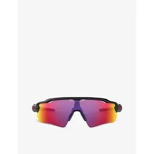 Oakley Oo9208 38 Radar Ev Path Shield-frame Acetate Sunglasses - Black