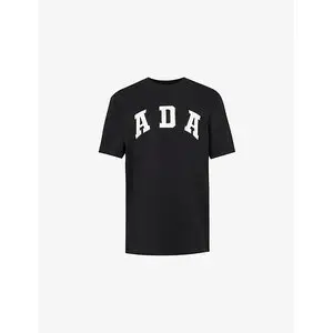 ADANOLA Logo-embroidered Cotton-jersey T-shirt - Black