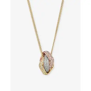 Cartier Trinity Cushion 18ct Gold And Diamond Pendant Necklace - Mixed Metals