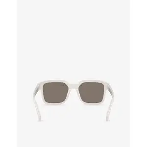 Moncler Me6006 Quaderna Square-frame Acetate Sunglasses