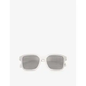 Moncler Me6006 Quaderna Square-frame Acetate Sunglasses