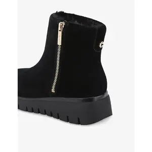 Carvela Bello Suede Zip-up Ankle Boots - Black