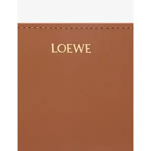 Loewe Knot Compact Leather Wallet - Tan/papaya