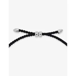 Monica Vinader Sterling And Lab Grown Diamond Cord Bracelet - Silver