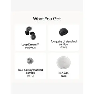 SMARTECH Loop Dream Earplugs For Sleep - Black