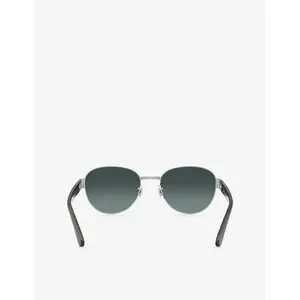 Ray-ban Rb3766ch Round Metal Sunglasses - Silver