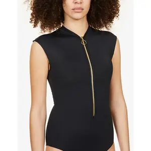 Seafolly Collective Zip-front Stretch-nylon Swimsuit