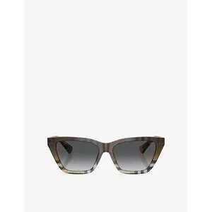Burberry Be4468 Cat-eye Acetate Sunglasses - Brown