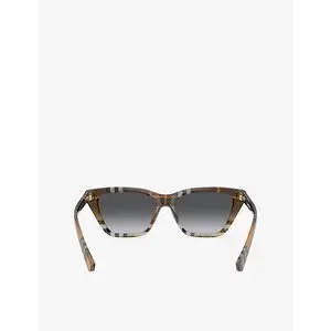 Burberry Be4468 Cat-eye Acetate Sunglasses - Brown