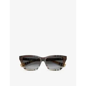 Burberry Be4468 Cat-eye Acetate Sunglasses - Brown