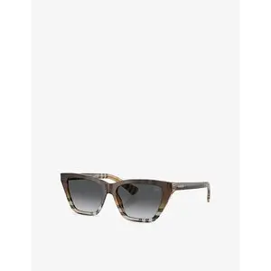 Burberry Be4468 Cat-eye Acetate Sunglasses - Brown
