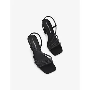 Kurt Geiger Sweetie Gem Woven Heeled Slingbacks