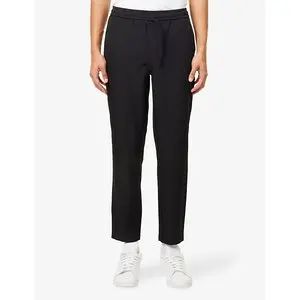 NOBL Hudson Drawstring Woven Trousers - Black
