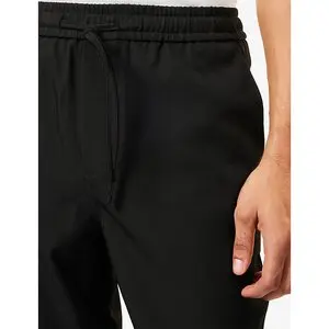 NOBL Hudson Drawstring Woven Trousers - Black