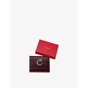 Cartier Panthère C De Mini Leather Wallet - Grape