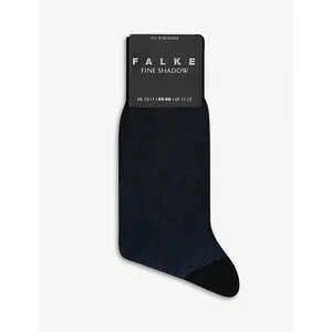 Falke Fine Shadow Cotton-blend Socks - Navy/blue