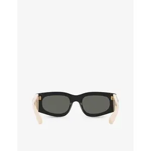 Gucci Square-shape Acetate Sunglasses - Black