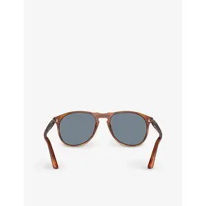 Persol Acetate Round Frame Sunglasses