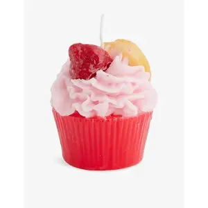 INTRONA Cupcake With Strawberry Wax Candle