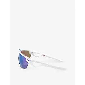 Oakley Wrap-around Acetate Sports Sunglasses - White