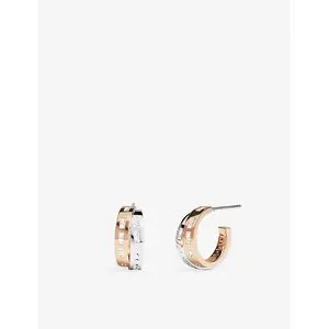 APM MONACO Toi Moi Morse Code Hoop Earrings - Silver