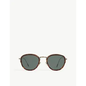 Giorgio Armani Round Frame Sunglasses - Havana